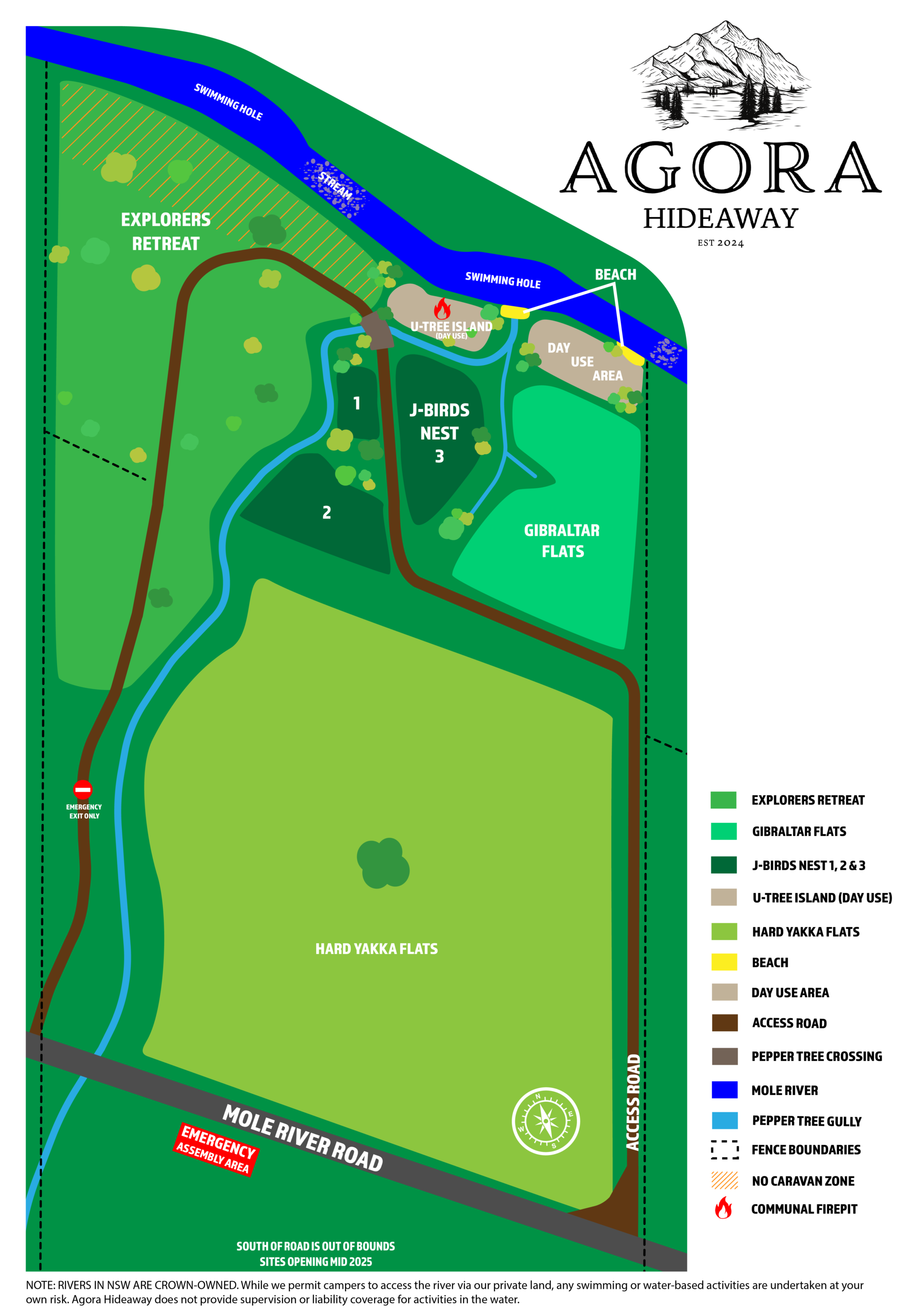 Campground Map Agora Hideaway
